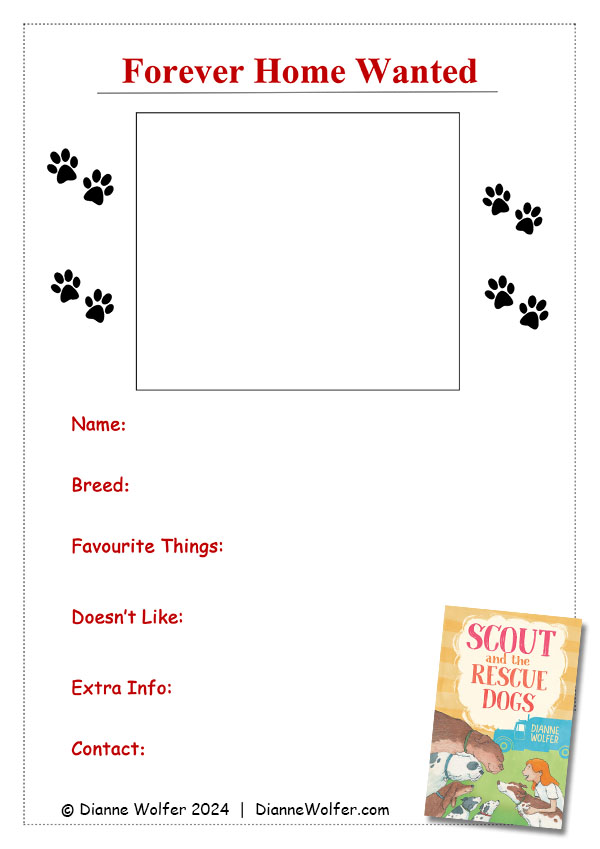 Scout and the Rescue Dogs classroom activities – Dianne Wolfer